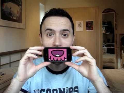 MouthOff iPhone app review - give yourself a new mouth! - YouTube