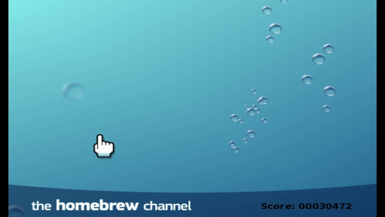 Homebrew Channel Removed "pop the bubbles" minigame (With scoreboard ...