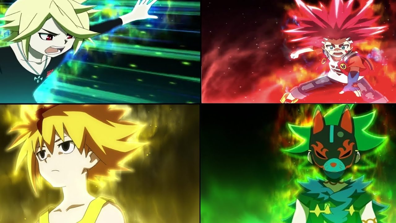 Fubuki vs Aiga, Free vs Kyle - Beyblade Burst LvD ep 3.5 - YouTube
