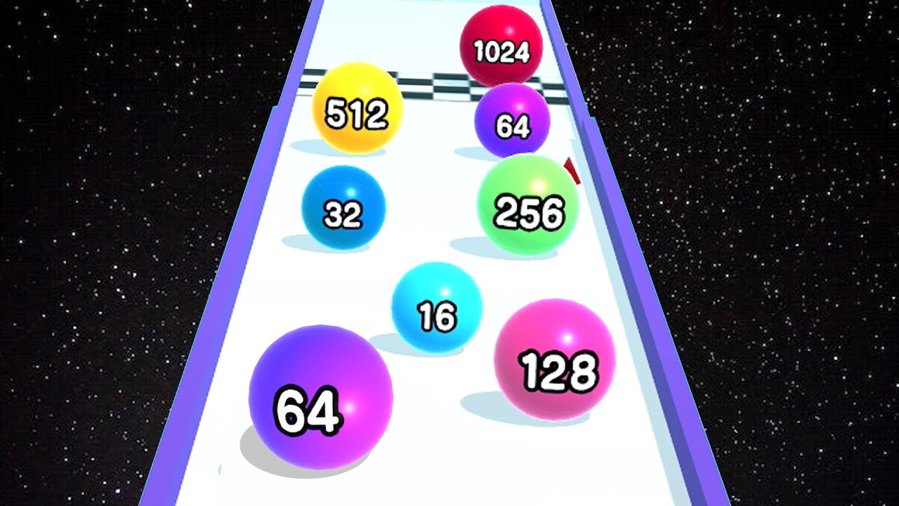 Ball Run 2048 - All Levels Gameplay Android, iOS ( Levels 600 ) - YouTube