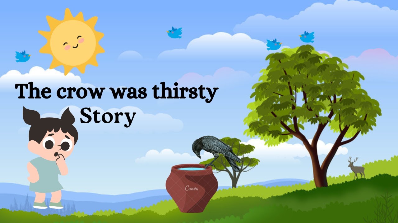 The crow thirsty story in English (short story) - YouTube