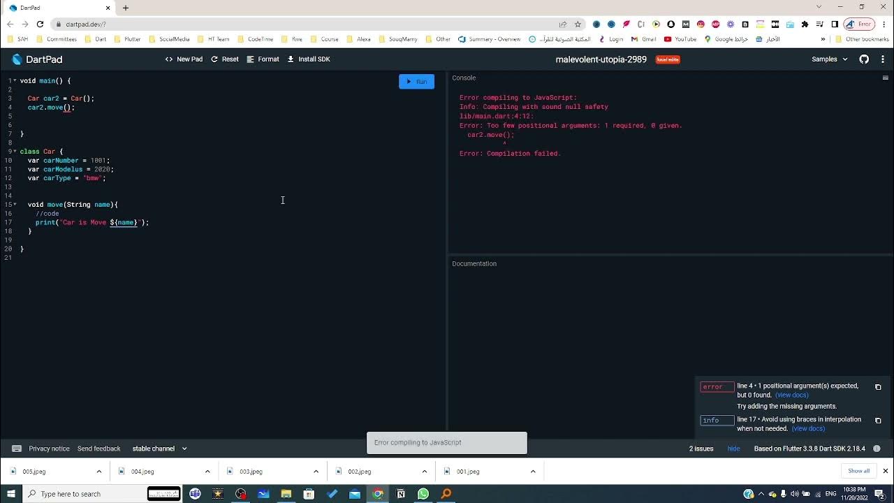 Dart Classes Adding Methods Youtube