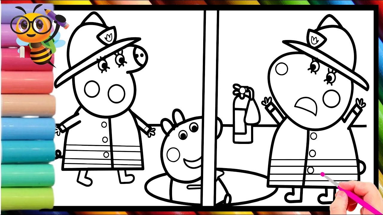 Peppa Pig and Mummy Pig Fire Engine || Peppa Pig Official Full Episodes ...