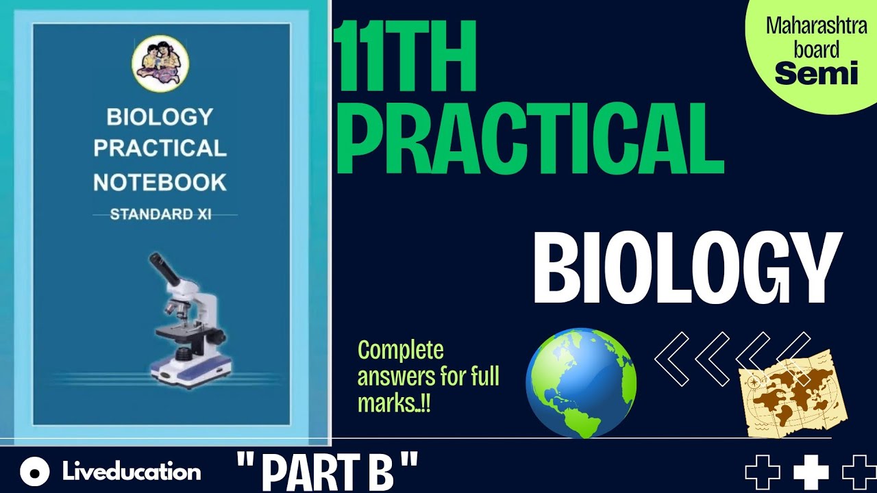 Class 11 biology practical book answers| all solutions | maharashtra ...
