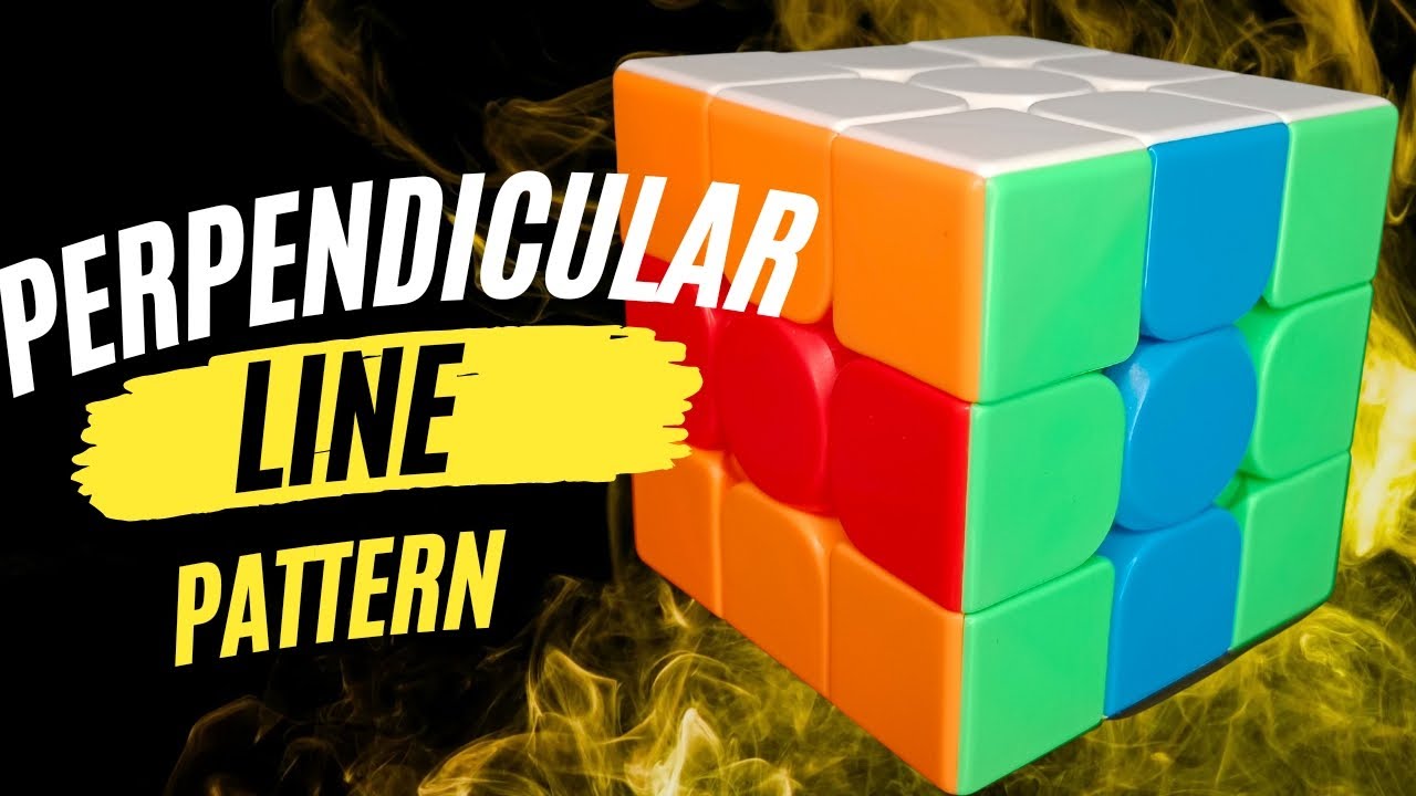 Perpendicular lines Pattern| 3x3 Rubik's Cube | [Pattern Series] | THE ...