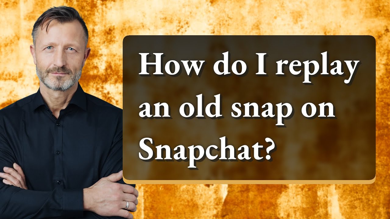 How do I replay an old snap on Snapchat? - YouTube