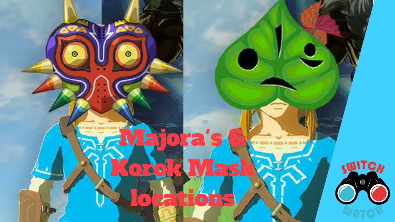 Zelda Breath of the Wild Majora's & Korok mask locations - YouTube