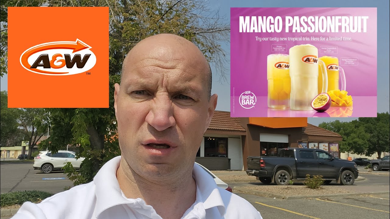 A&W's New Mango Passionfruit Shake! - YouTube