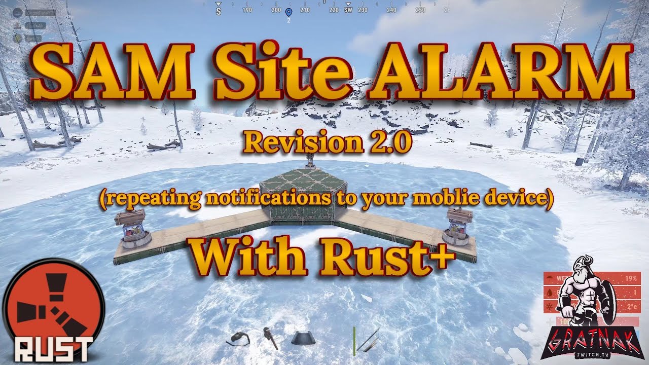 Rust: SAM Site ALARM, using Rust+ (1/4) - YouTube