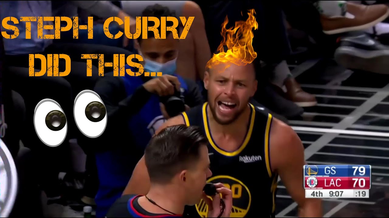 DON'T make Steph Curry ANGRY...My guy T'd up the ref! (Highlight ...