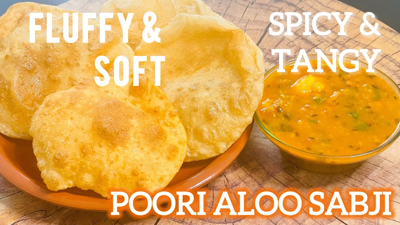 Poori Aloo Sabji Recipe ||Easy poori in 2 mins || How to make fluffy & soft poori || Aloo sabji ...
