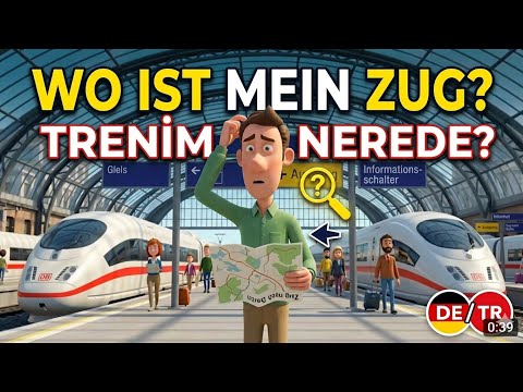 Almanca Tren İstasyonunda Yol Sorma | Almanca Diyaloglar (Türkçe Altyazılı) 🚄 #deutsch #almanca 