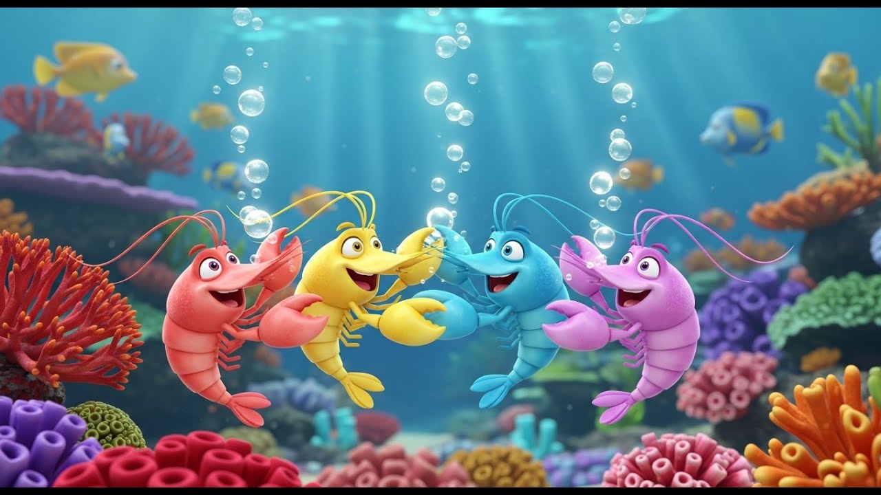 Cinco Camarones Pequeños Snap Snap Snap | Rimas Infantiles y Canciones ...
