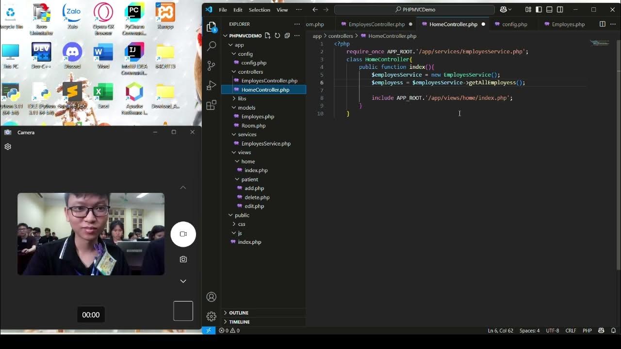 CNW : PHP - MVC - CRUD_QLNV - YouTube