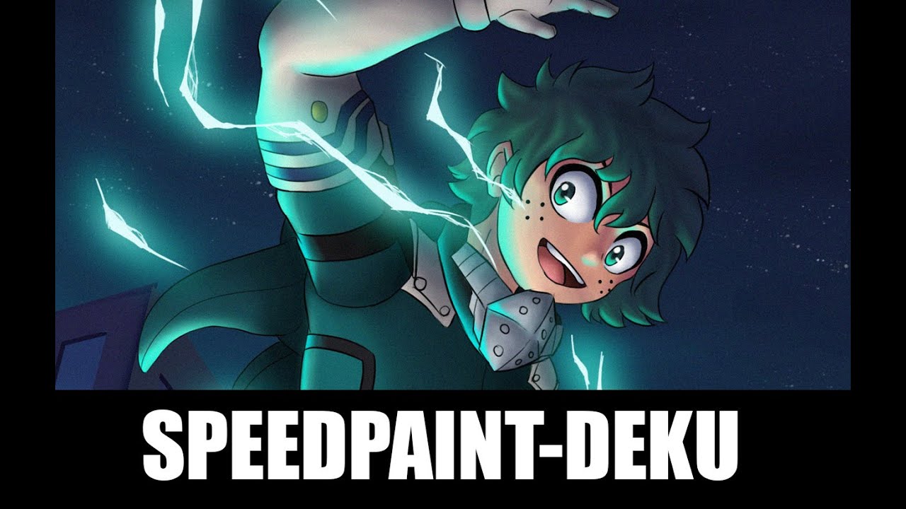 SPEEDPAINT- Deku (Mha fan art) - YouTube
