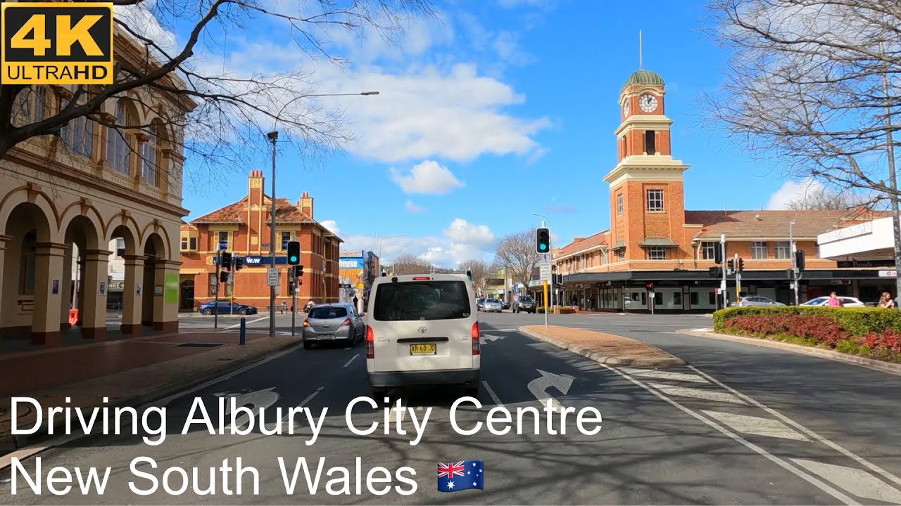 Driving In Albury City Centre | New South Wales Australia | 4K UHD ...