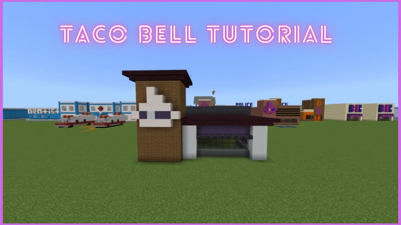 Minecraft Tutorial: How To Make Taco Bell! (New Version) - YouTube