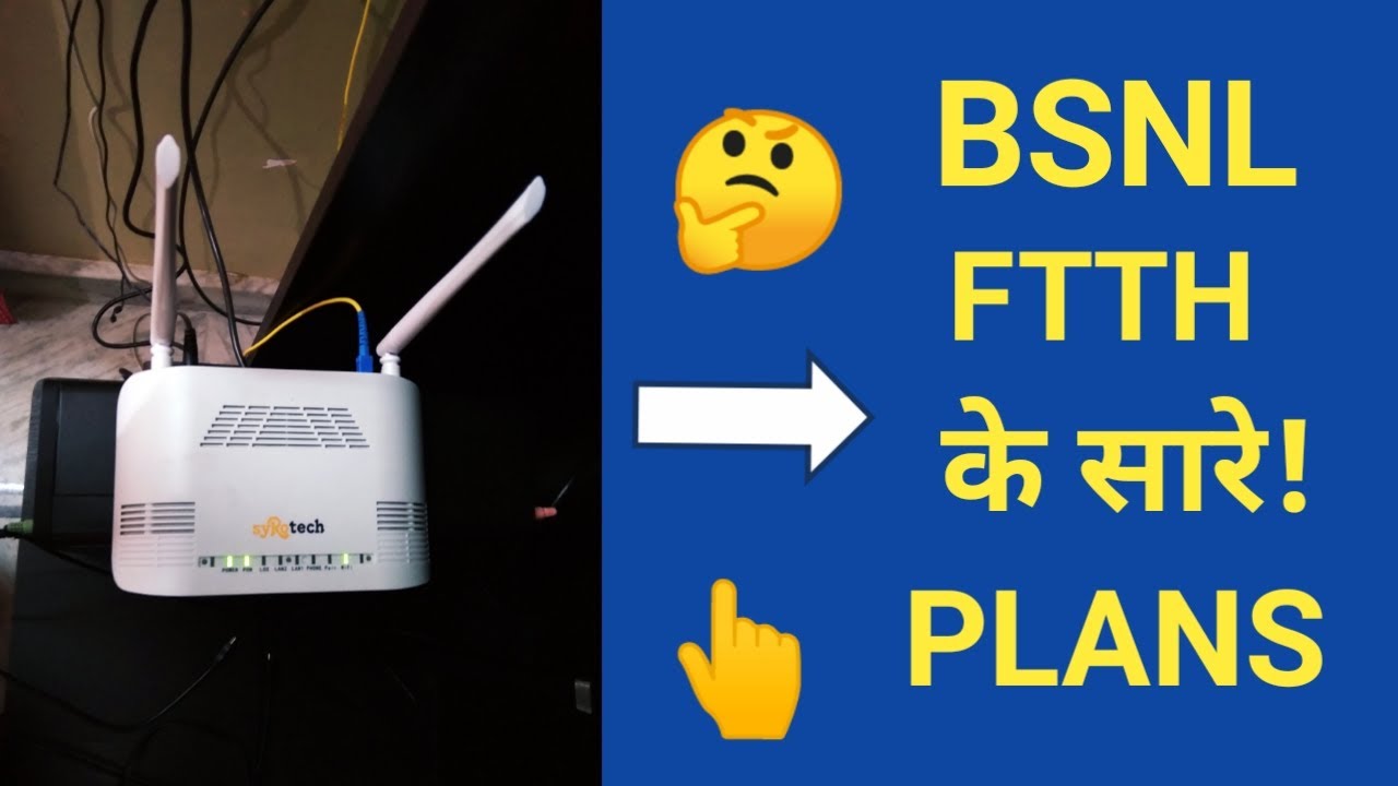 BSNL FTTH Plans | Bharat Fiber Plans | BSNL Broadband Plans 2020|FULL ...