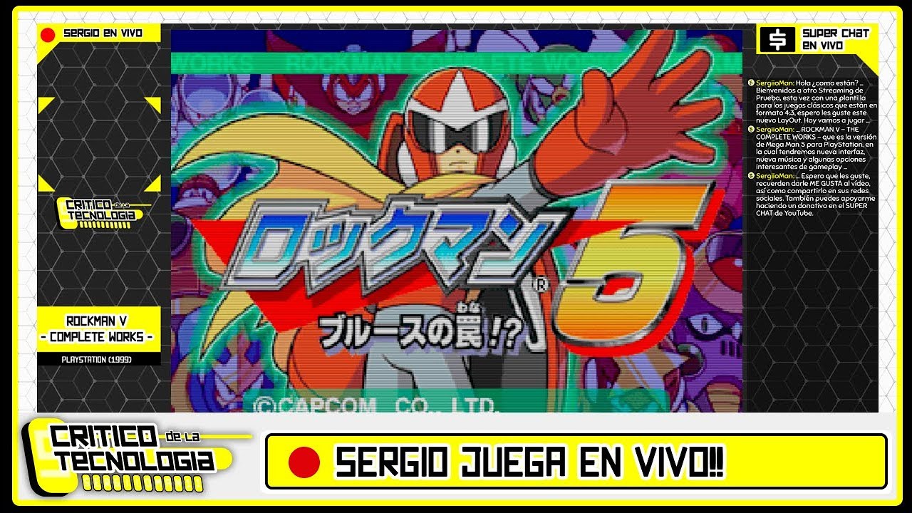 Sergio juega ROCKMAN V - THE COMPLETE WORKS - 100% (PSX) - YouTube