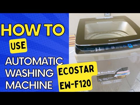 How to use automatic washing machine | Ecostar Ew F120 - YouTube