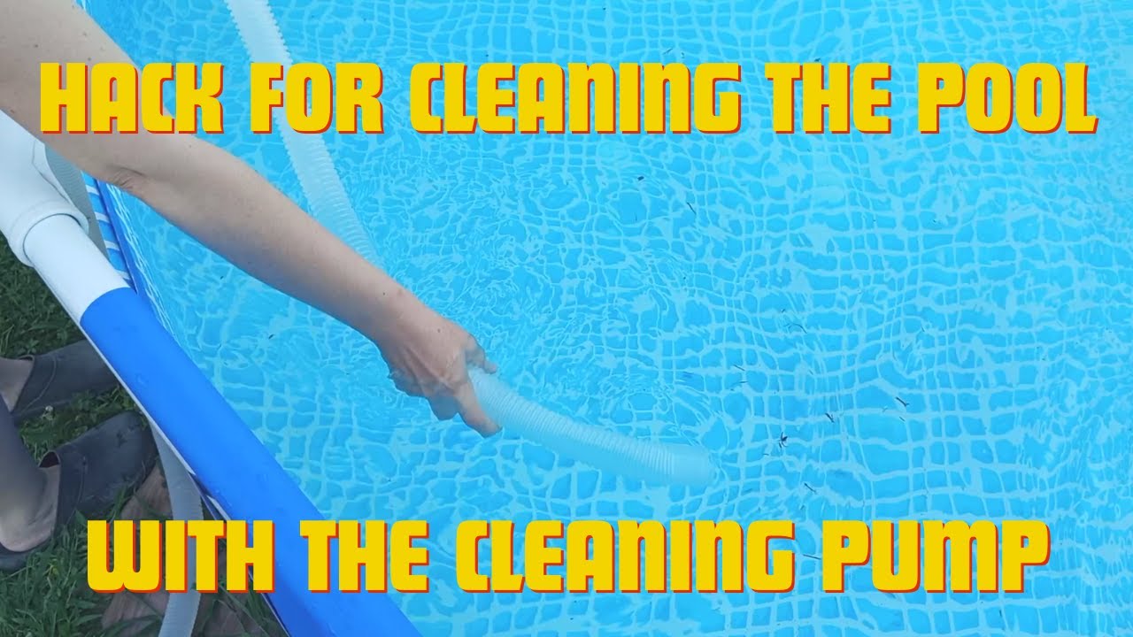 How To Clean Above Ground Pool Without A Vacuum? Cool Hack - YouTube