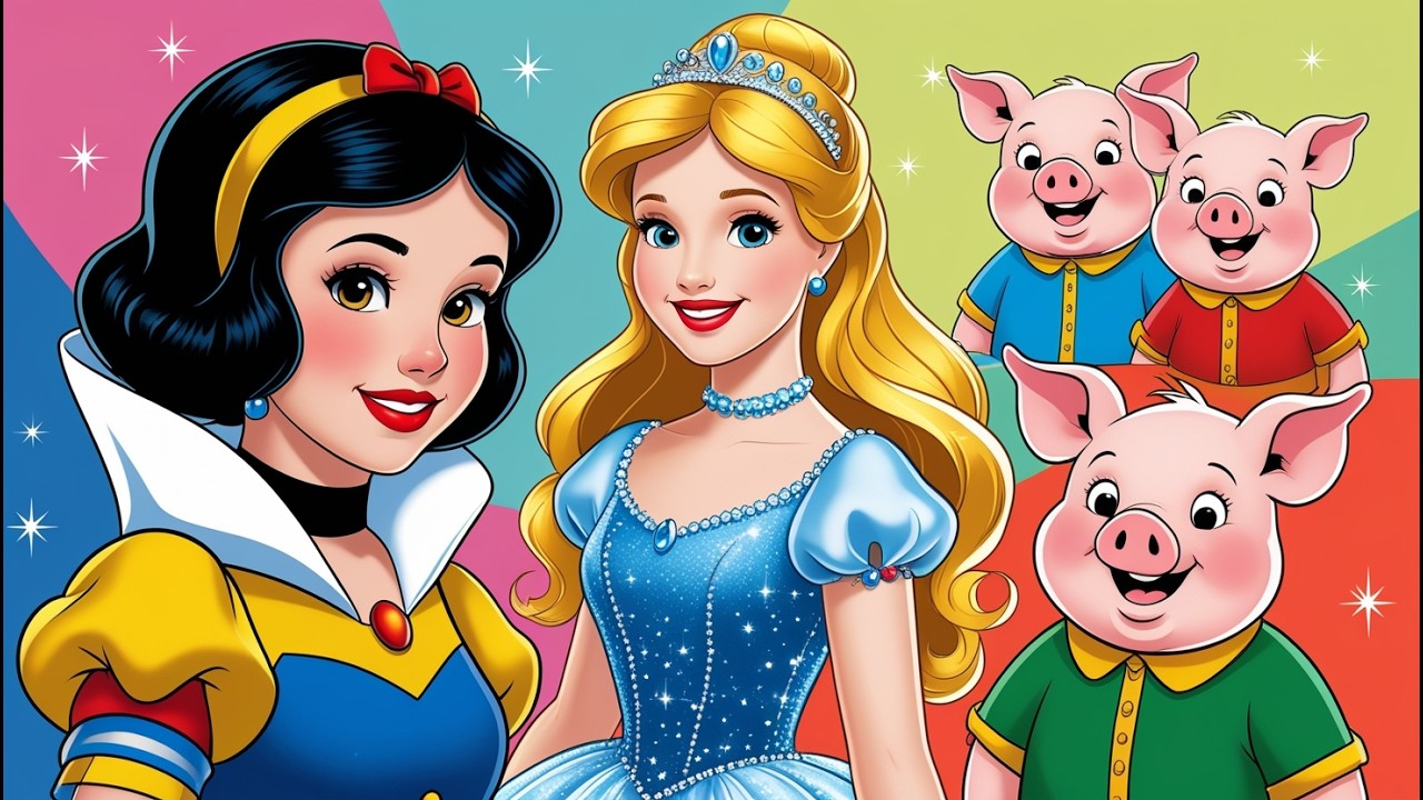 3 in 1 - Classic Fairy Tales in One Video - Snow White, Cinderella ...