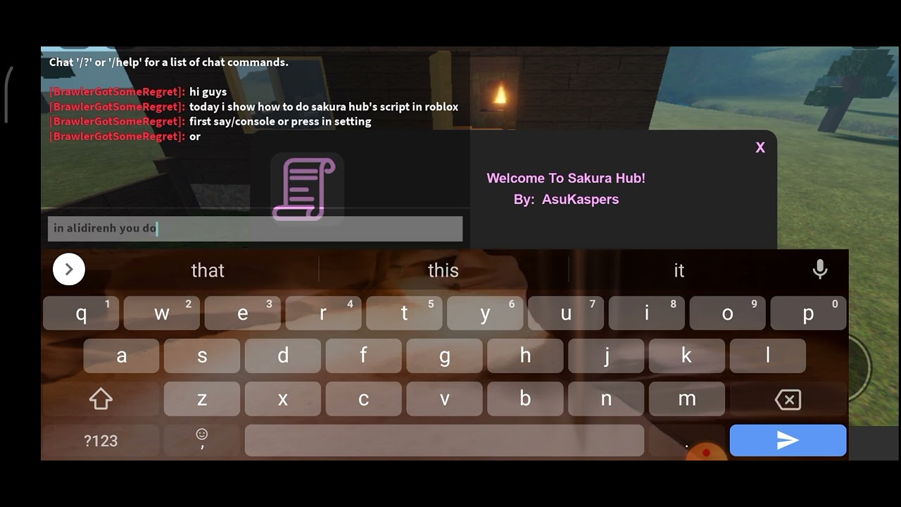 roblox sakura hub script (tutorial) - YouTube