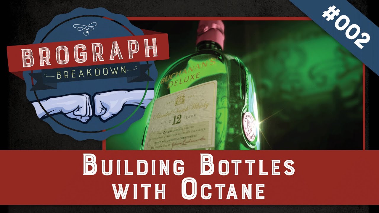 Brograph Breakdown 002 - Building Liquor Bottles with Octane - YouTube