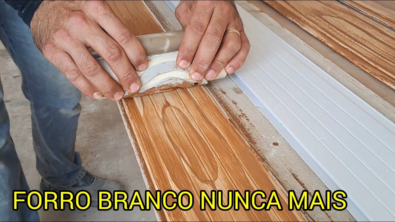 Você vai gostar dessa ideia: Como Transformar o FORRO pvc branco no ...
