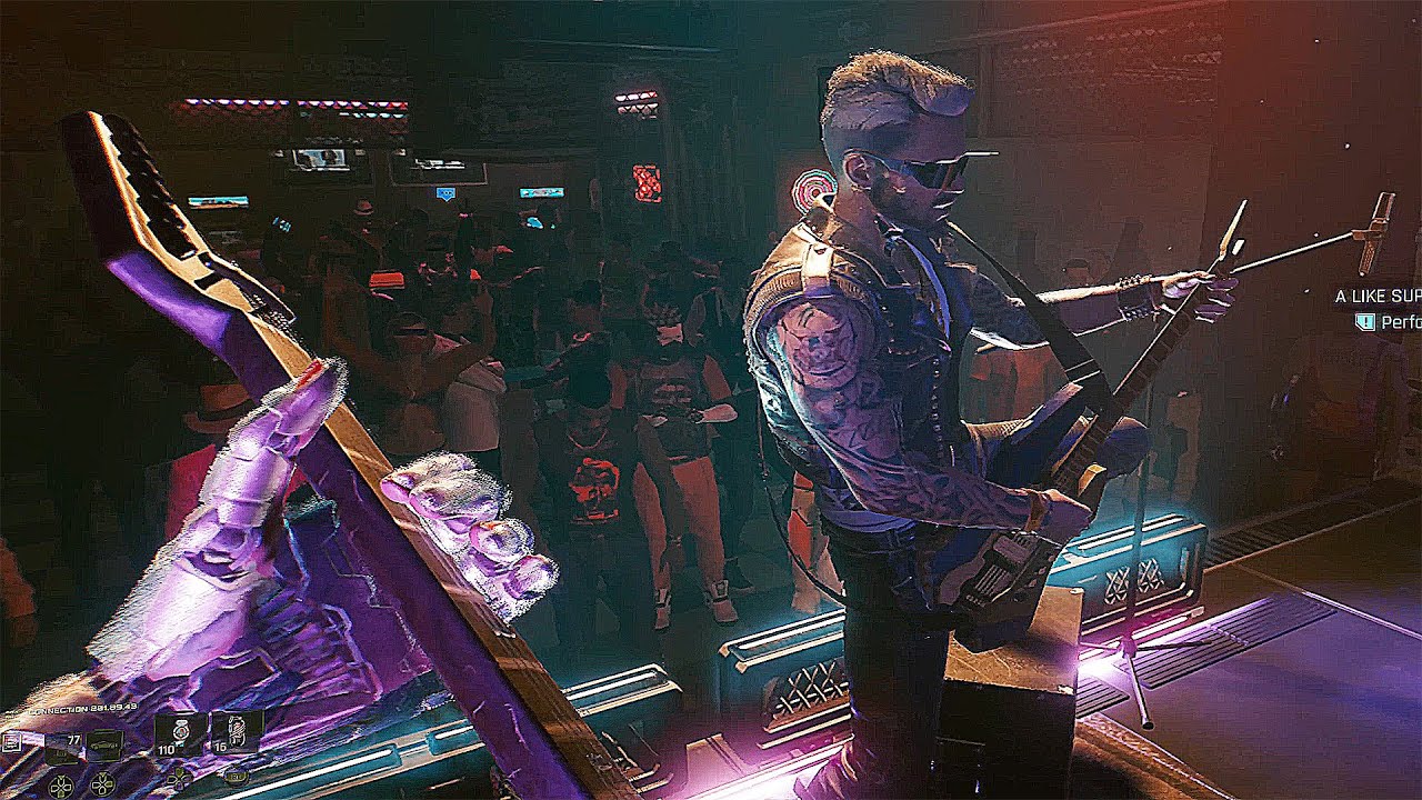 Cyberpunk 2077 - Johnny Reunites Samurai and Plays a Final Gig [4K UHD ...
