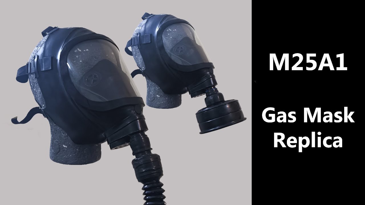 Home-brew Gas Masks: M25A1 Replica - YouTube