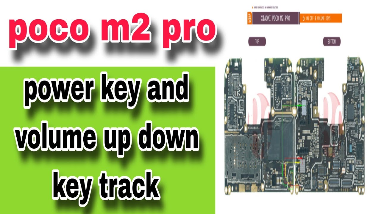 poco m2 pro power key and volume up down key all track// jumper ...