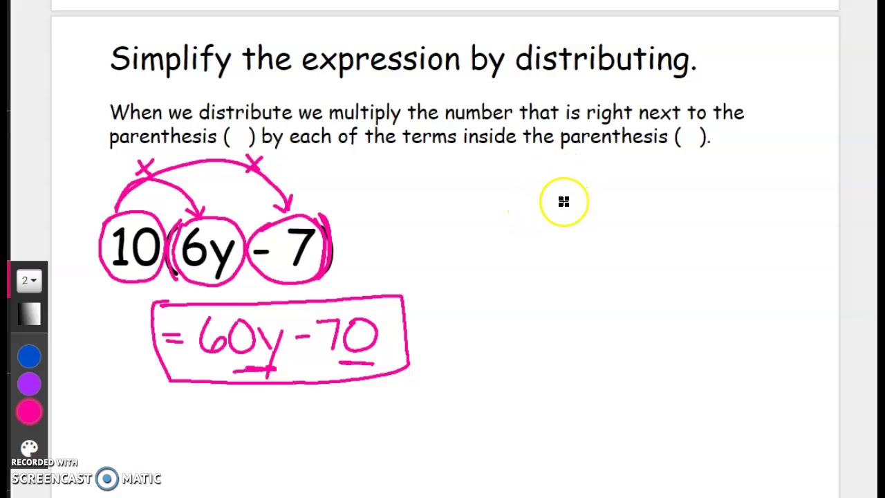 Distributive Property (Basic) - YouTube