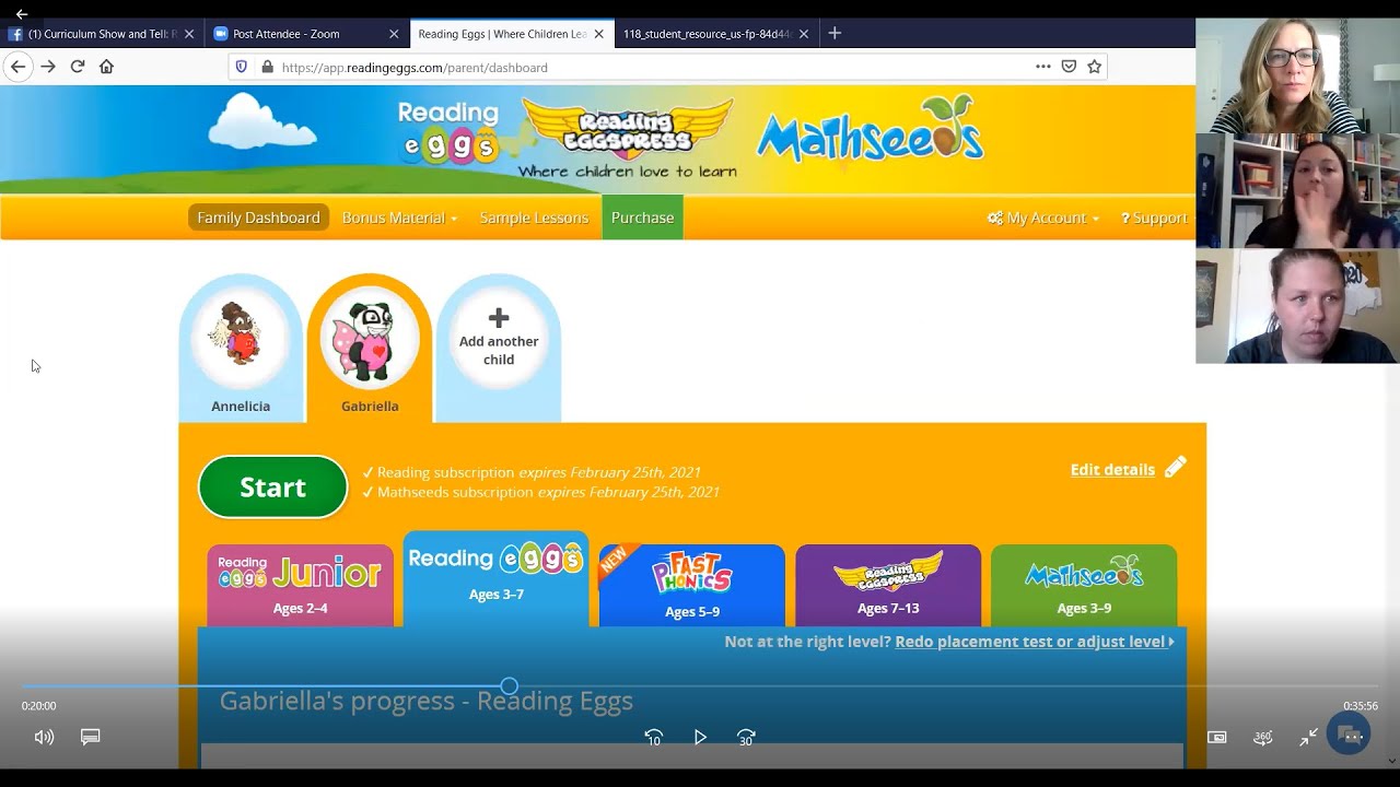 Curriculum Show and Tell: Reading Eggs and Math Seeds - YouTube