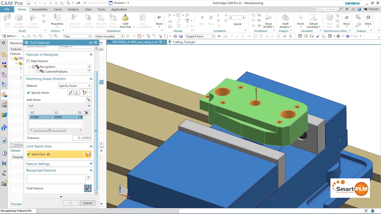 CAM Pro - Solid Edge 2019 - YouTube
