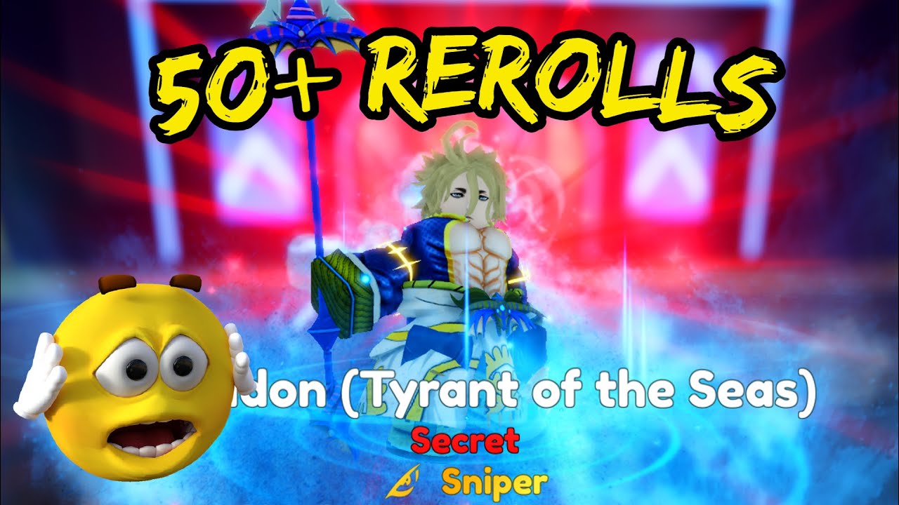 50+ TRAIT REROLLS ON POSEIDON IN ANIME ADVENTURES - YouTube