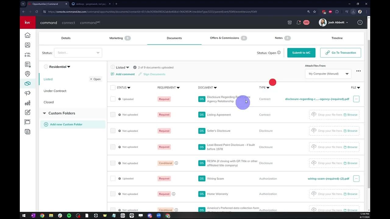 Command DotLoop Upload - YouTube