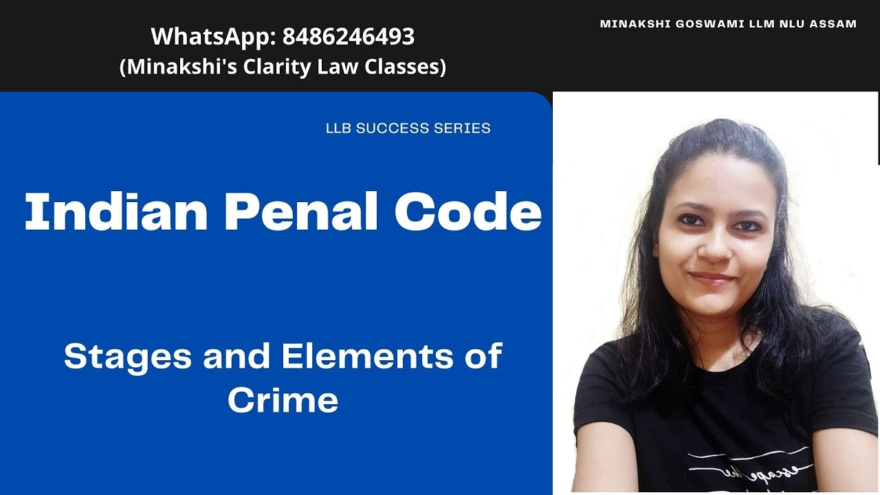 IPC Class 1 Stages of Crime | Elements of crime | KSLU - YouTube