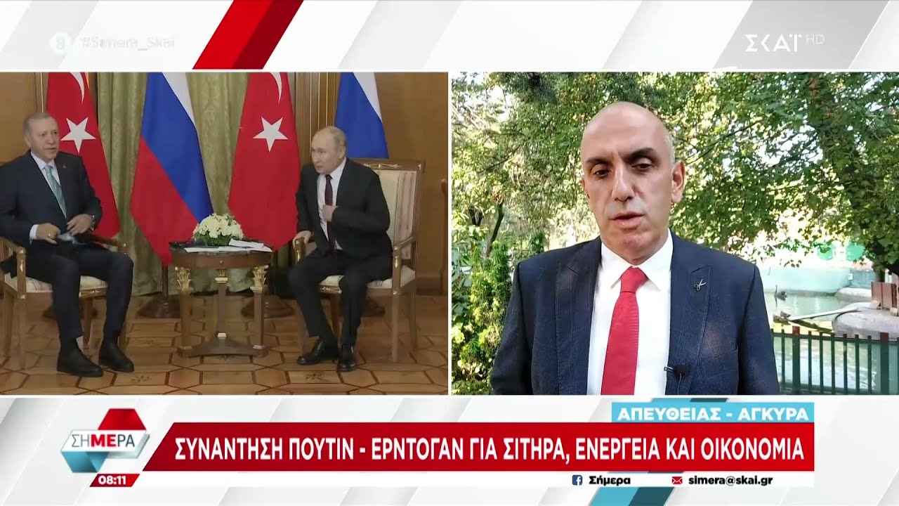 Συνομιλίες Πούτιν- Ερντογάν για σιτηρά, ενέργεια, οικονομία αλλά και ...