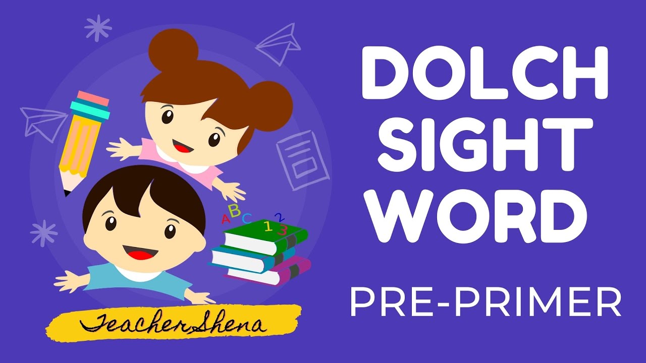 DOLCH Sight Word Pre-Primer - YouTube