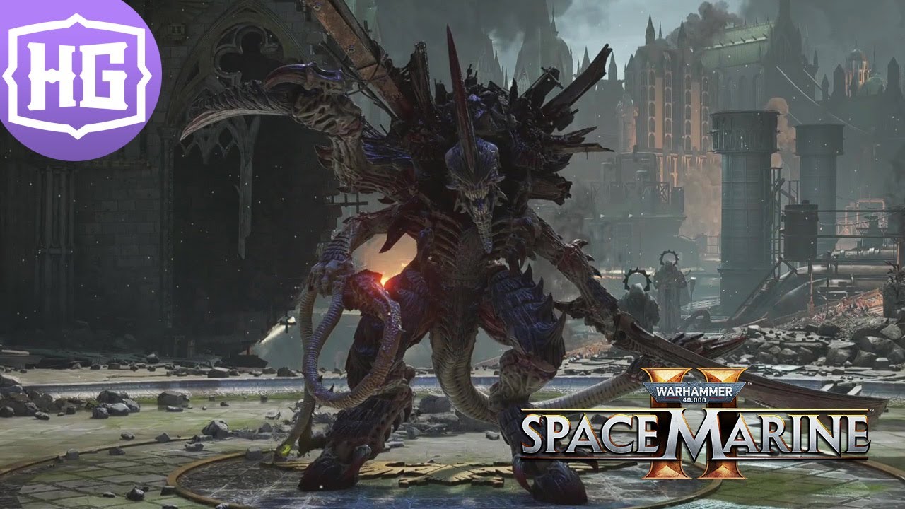 Warhammer 40,000: Space Marine 2 - Taking Down a Hive Tyrant - YouTube