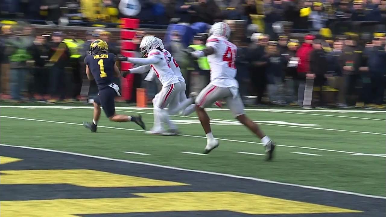 Michigan's JJ McCarthy throws perfect touchdown pass in between Ohio State defenders to Roman ...
