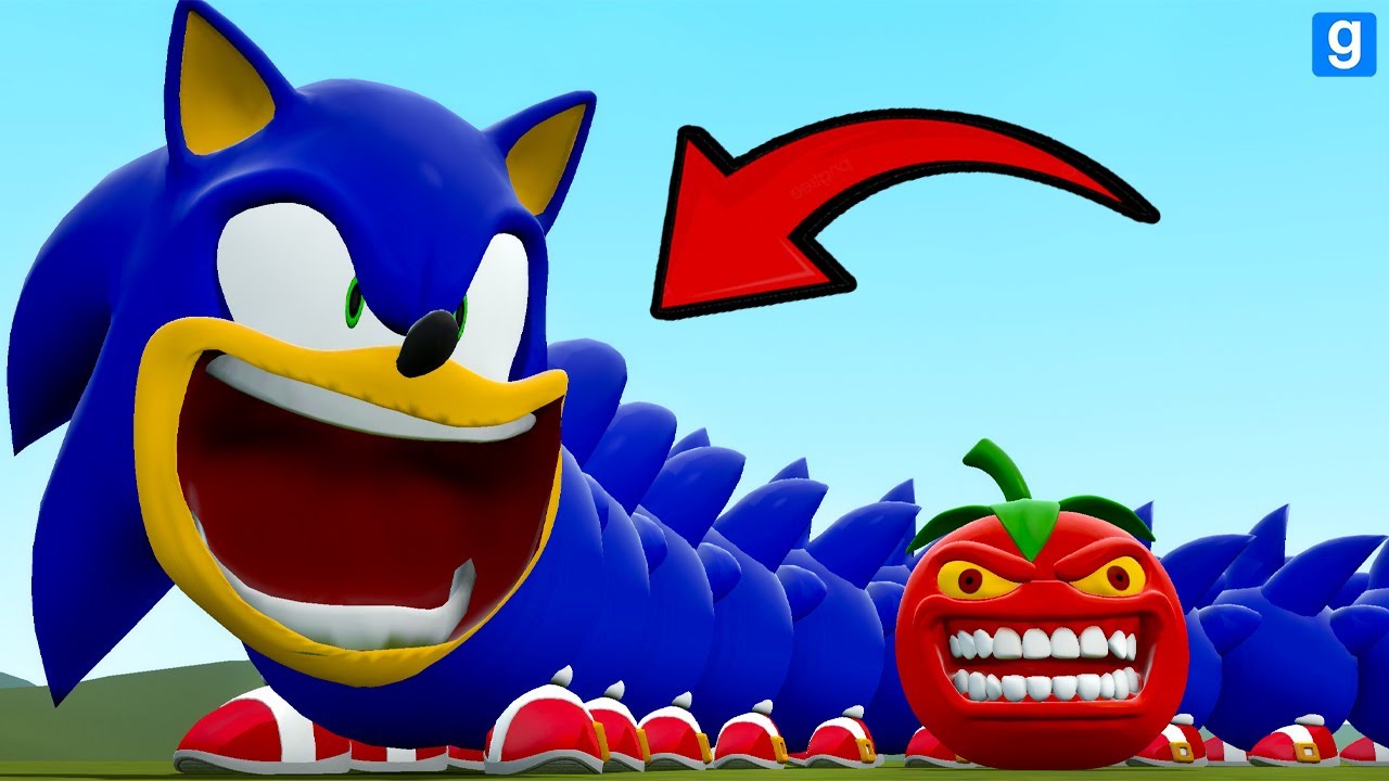 I FOUND NEW HUNGRY SONIC WORM FROM ROBLOX in Garry's Mod! - YouTube