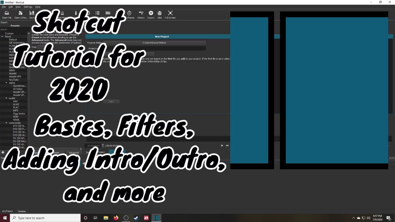 Shotcut Basics Tutorial | Filters, Adding Intro/Outro, and More [Newest ...