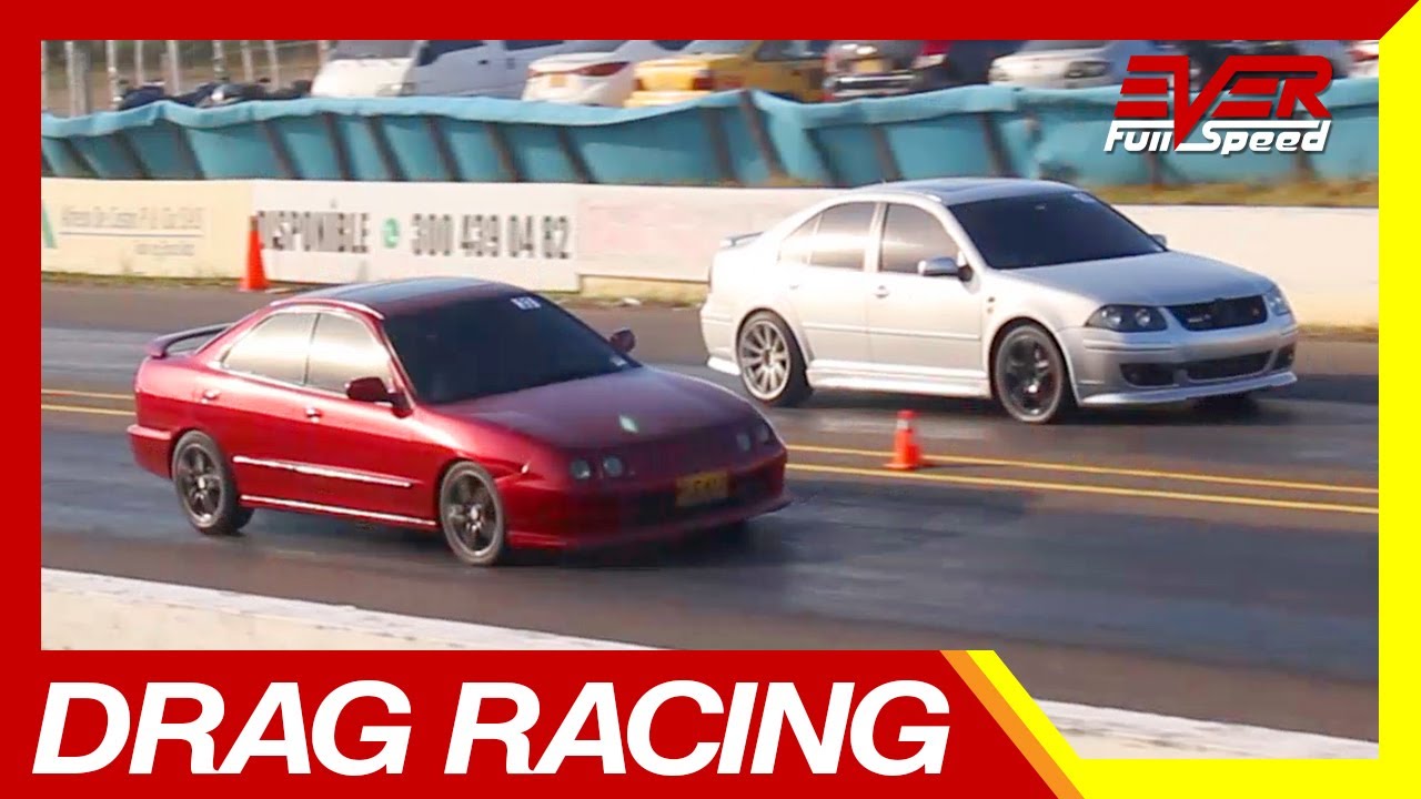 Volkswagen Jetta GLI vs Honda Integra 🔥 DRAG RACING 🔥 DUELO DE AUTOS 🚘🚦 ...