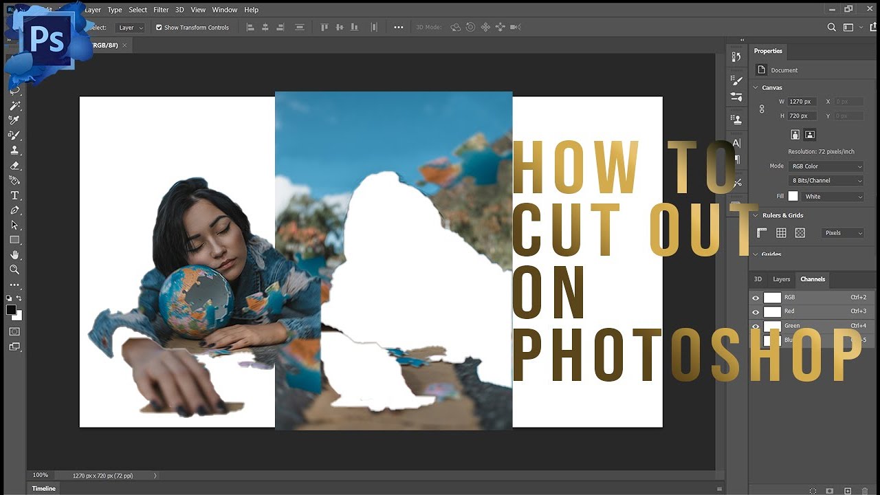 Photoshop: How to cut out an image - YouTube