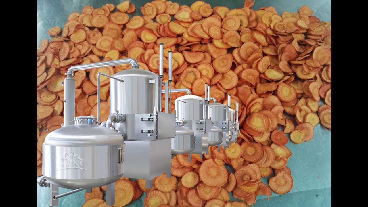 Vegetables And Fruit Crispy Vacuum fryer Machine - YouTube