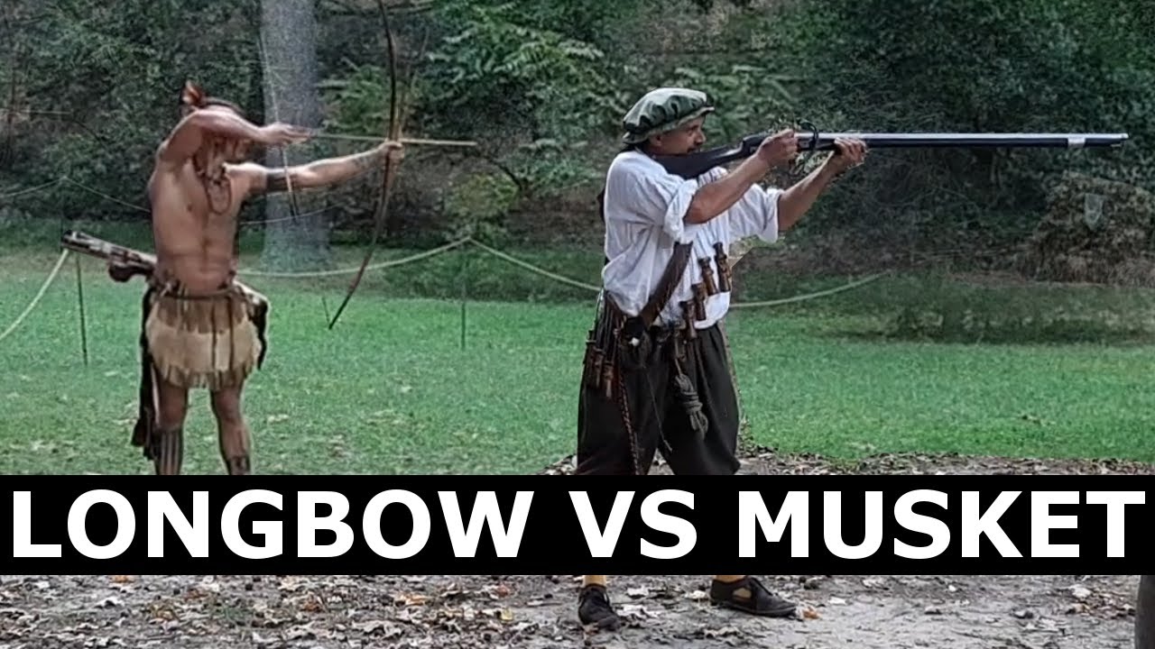 Longbow and Musket Demonstration at Jamestown Settlement - YouTube