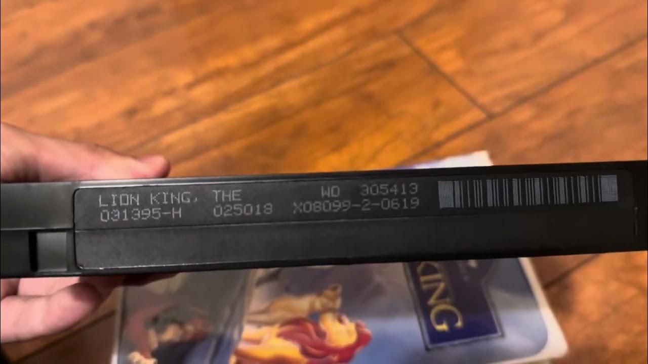 The Lion King 1995 VHS - YouTube