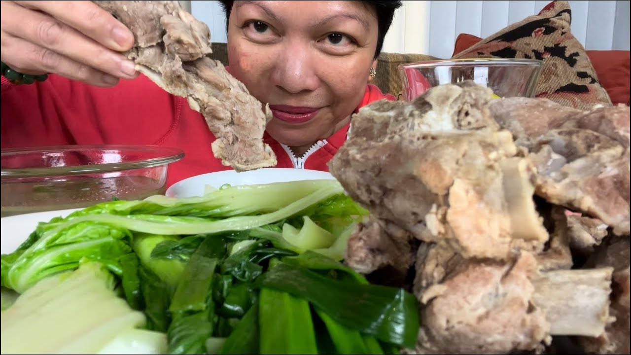 NILAGANG BUTO BUTO NG BABOY | PORK BONES SOUP | FILIPINO FOOD | MUKBANG ...